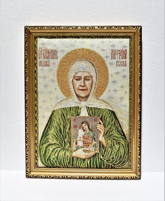 Religious, Blessed Eldress of Moscow Matrona Nikonova Icon. Orthodox ...