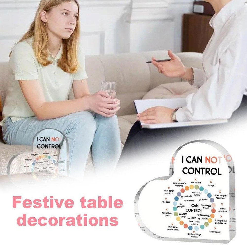Mental Health Decor, Psychotherapy Affirmations Acrylic Sign, Table ...
