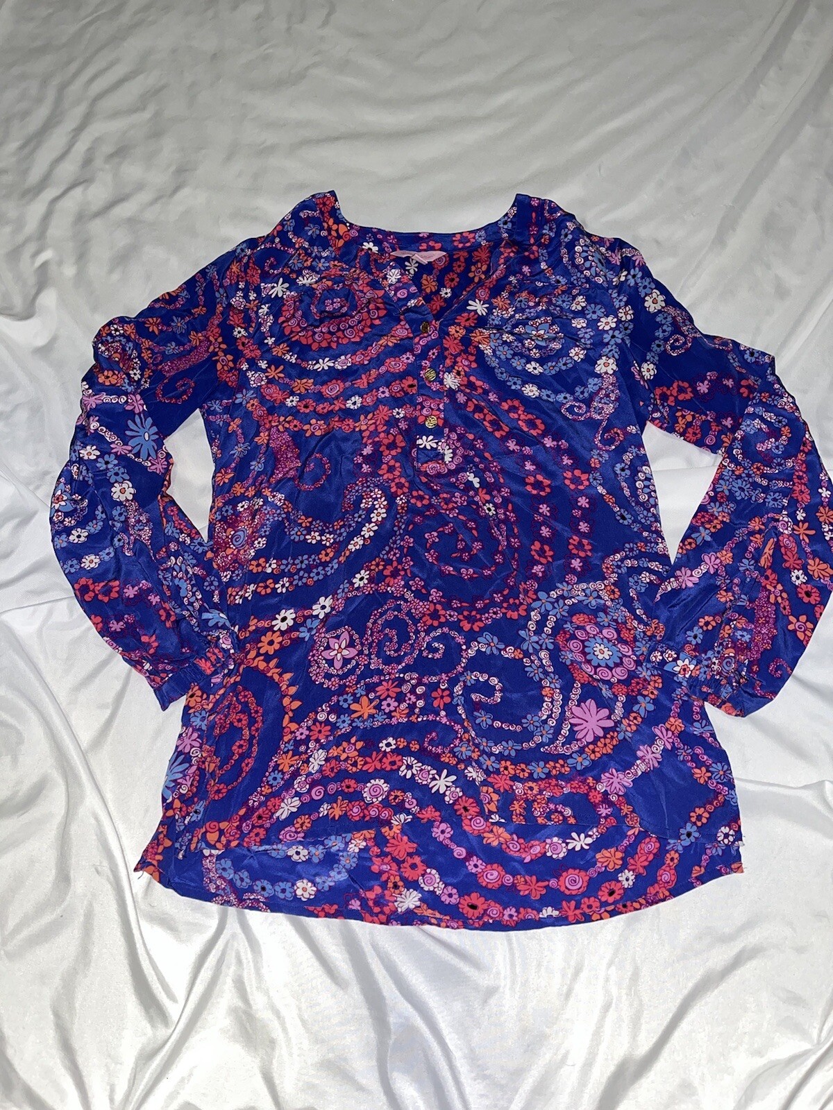 lilly pulitzer chilly lilly marlena UPF 50+ button do… - Gem