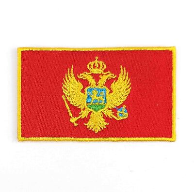 Montenegro National Country Flag Iron Sew on Embroidered Patch 3150 | eBay