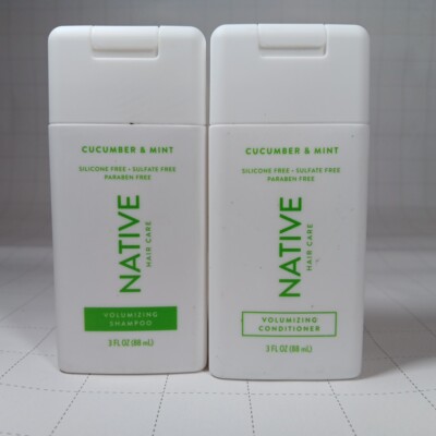2pk Native Volumizing Shampoo & Conditioner Cucumber & Mint Travel Size ...