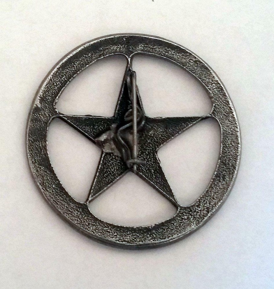 Texas Rangers Star Old West Historic Replica Badge Cast Pewter Made In ...