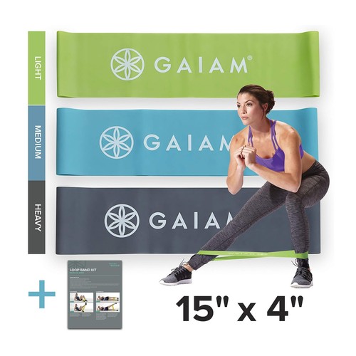 Gaiam Restore Mini Band Kit Set of 3 Loop Resistance Bands | eBay