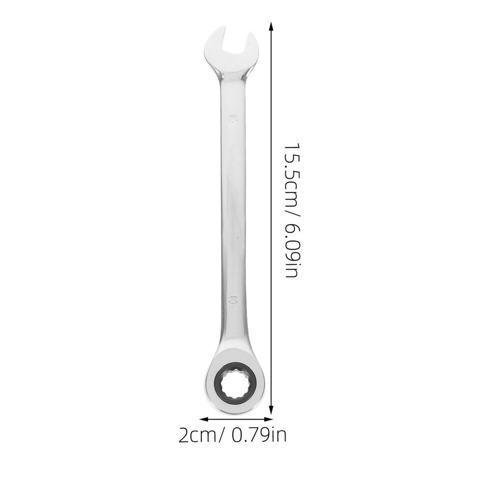 10mm Ratchet Spanner Dual Heads Wrench Combination Vanadium Steel Alloy ...