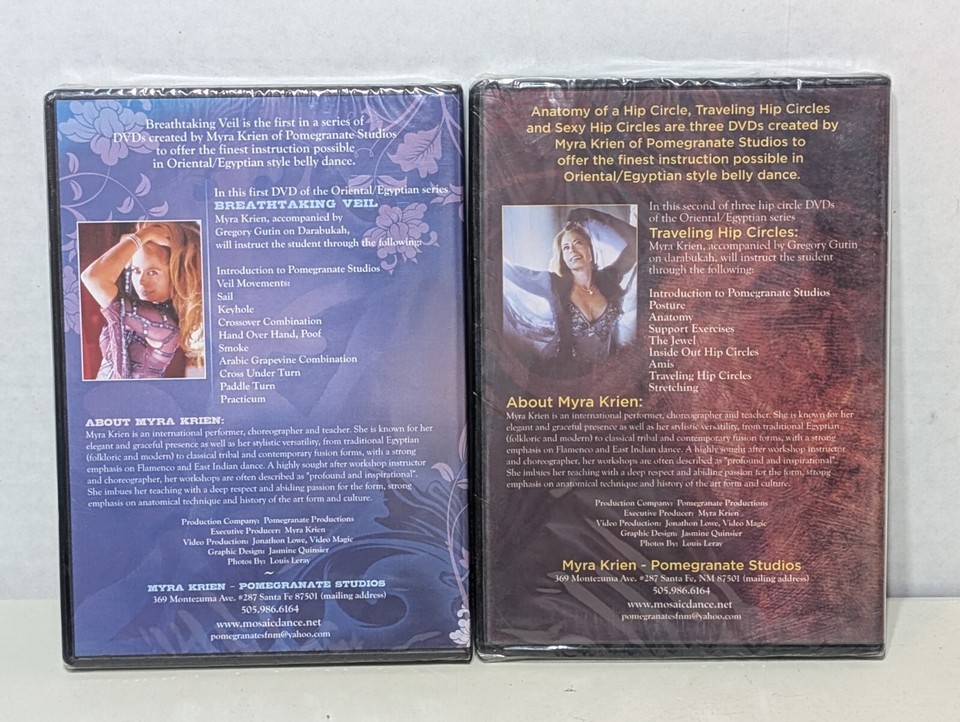 2 NEW SEALED Myra Krien DVD Breathtaking Veil/Traveling Hip Circles | eBay