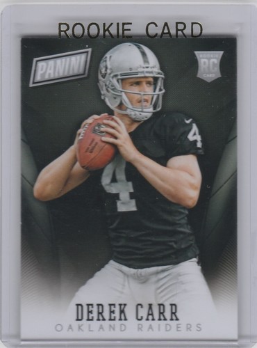 DEREK CARR ROOKIE CARD 2014 Panini National Convention THICK STOCK ...