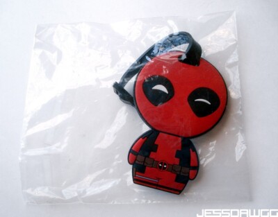new 3.5" Deadpool luggage name tag by Funko Marvel comics 2 3 baggage ...
