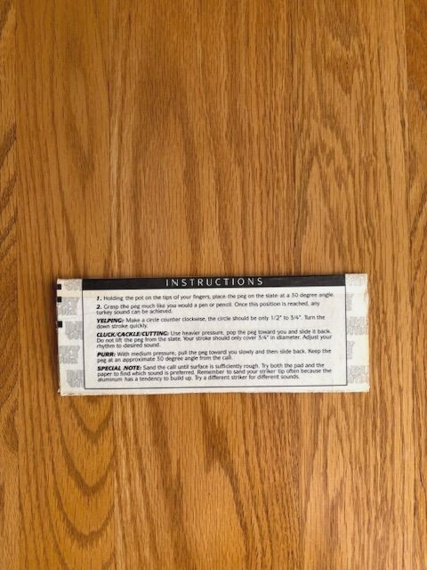 Vintage MAD CALLS Model 300 The Super Aluminator Turkey Call With ...