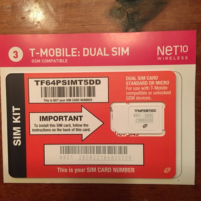 Net10 Wireless Keep Your Own Phone 3-in-1 Prepaid SIM Kit for sale ...