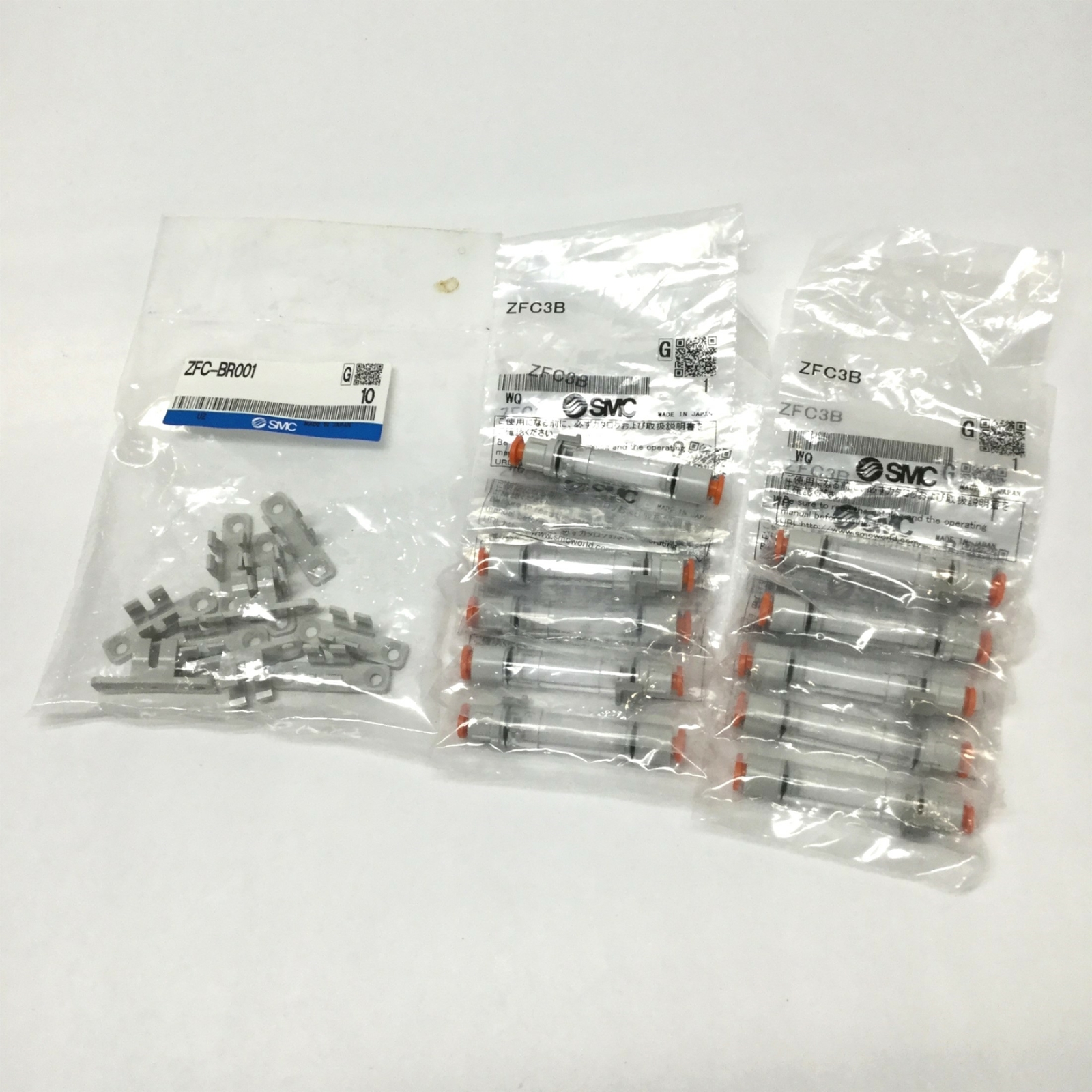 Lot of 10 ZFC3B In-Line Air Filters 5µm, One-Touch 5/32", 10L/min w ...