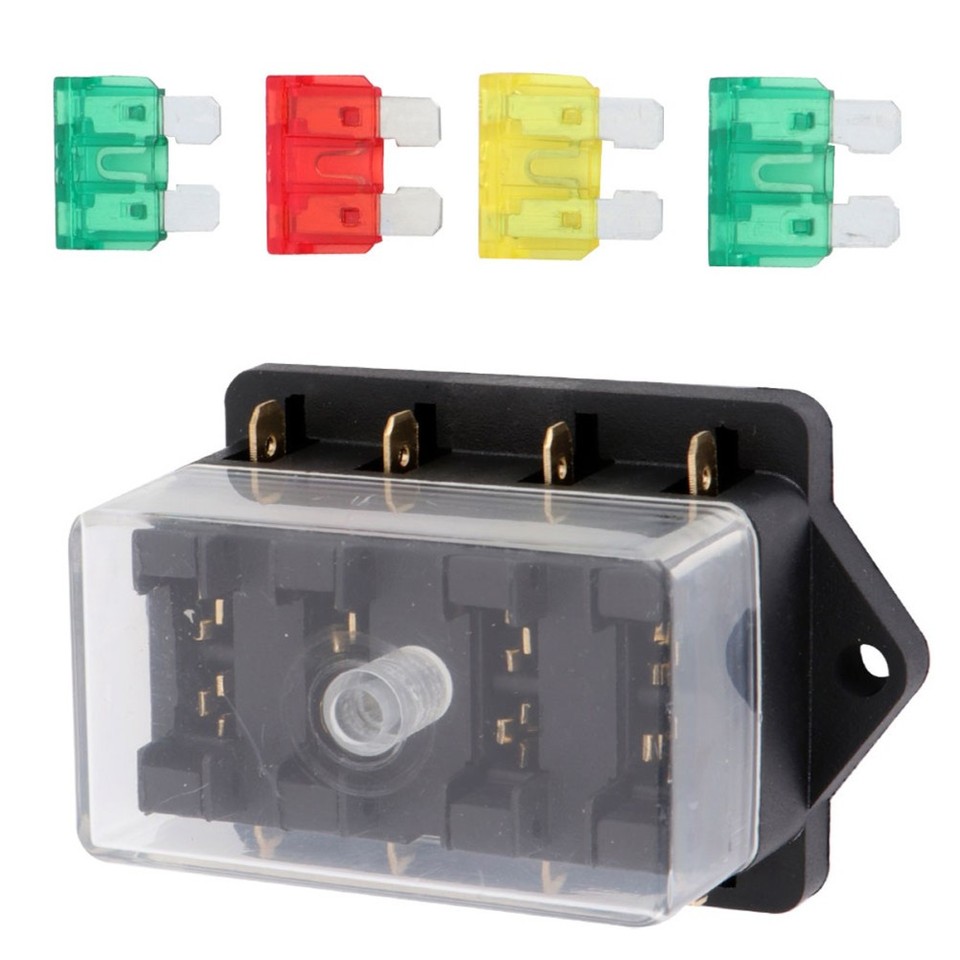 Fuse Box Power Distribution Block Car Kit Fuses Mini Automotive Holder ...