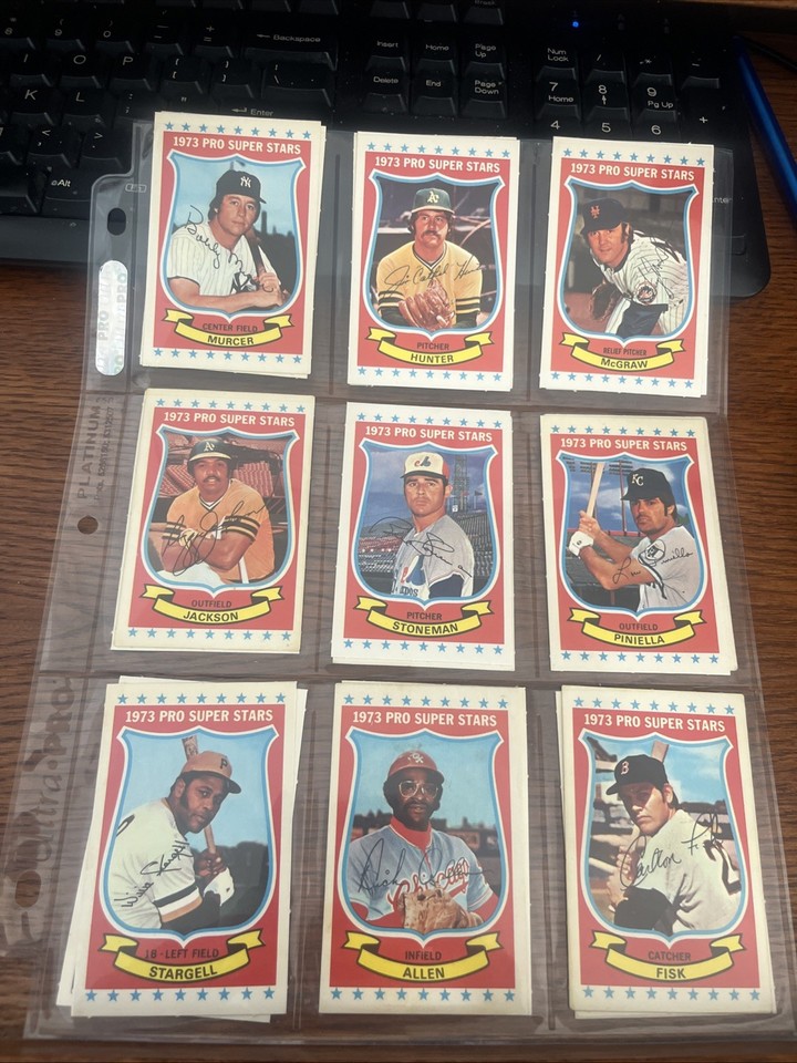 1973 Kelloggs Baseball Card Pro Super Stars Complete Set 1-54 nm | eBay
