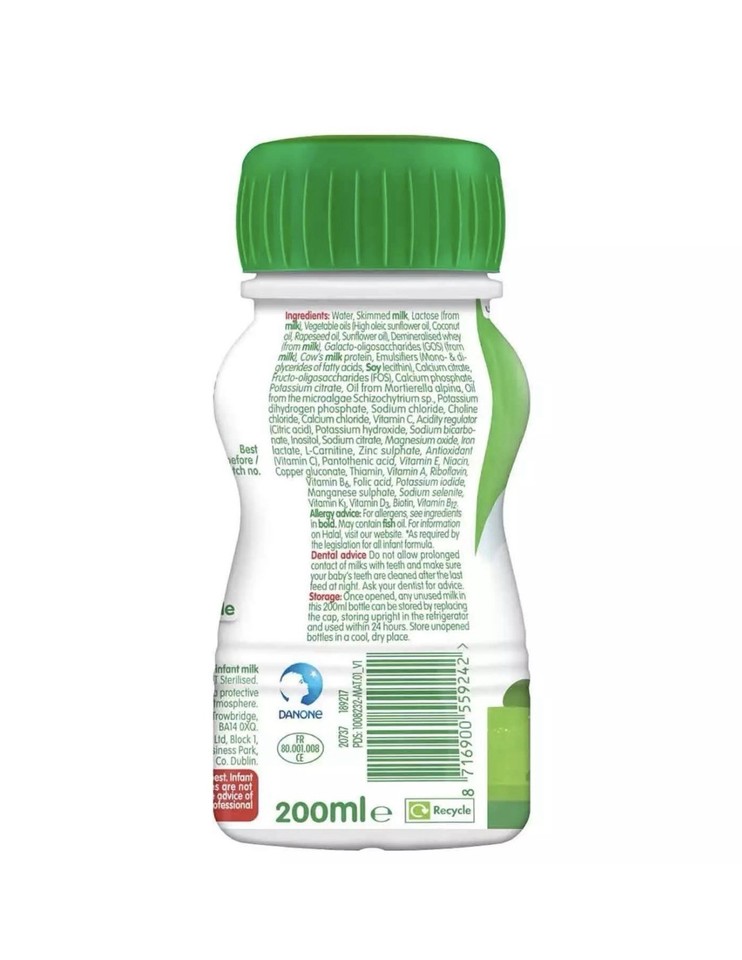 Cow & Gate First Infant Milk Stage1 Ready Made Baby Formula - Pack of ...