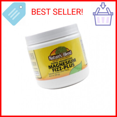 Nature's Blend Magnesium Fizz-Plus Lemon-Lime Flavor 6.4 oz Powder | eBay