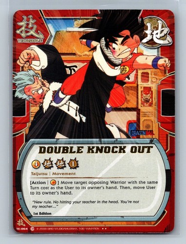 Dragon Ball CCG - Double Knock Out TE-064 - Gold Text Rare - The ...