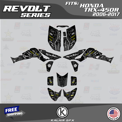 Graphics Kit for HONDA TRX450R TRX 450R (2006-2017) 16 Mil Revolt ...