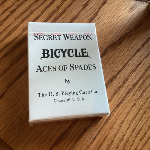 1 DECK RARE Bicycle Secret Weapon Ace of Spades 1991 Desert Shield ...