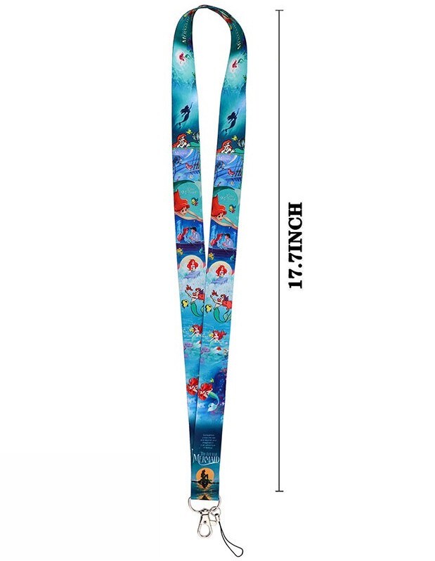 Ariel The Little Mermaid Themed Lanyard ID Badge Key Holder | eBay