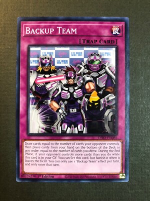 Yugioh Backup Team - DIFO-EN085 - Common - 1st Edition (Pack Fresh!) | eBay