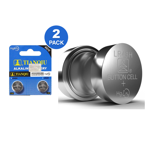 2 Pack Exp 2027 AG12 Battery LR43 386 386A V386 186 L1142 301 SR32 ...