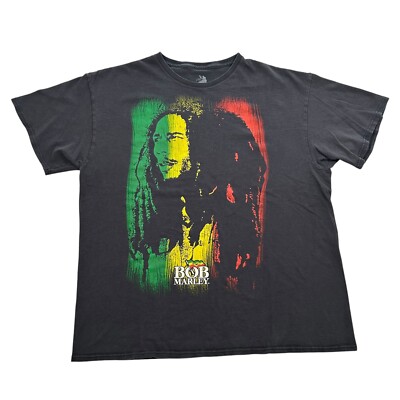 Bob Marley Zion rootswear Rasta Graphic T Shirt Size XL Reggae Vibes ...