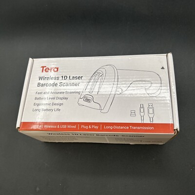 Tera Wireless Barcode Scanner Cordless Model 5100 | eBay