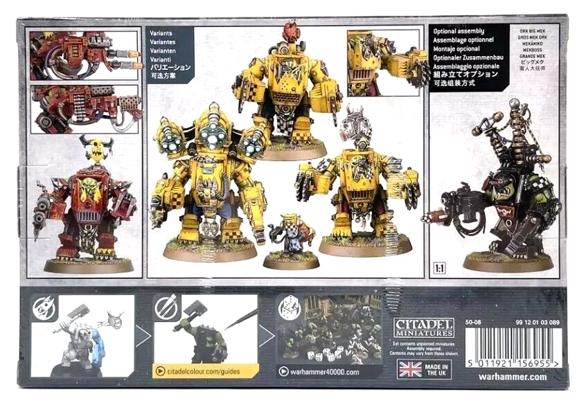 Orks Meganobz Warhammer 40K NEW in BOX Ork Kombi Klaw Killsaws Mega ...