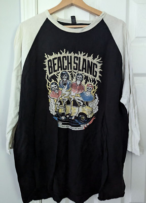 Beach Slang 'US Spring Tour 2016 - Mens Size Medium XXL - Black and ...