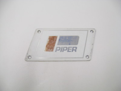 Piper Aircraft Emblem Placard - Lot # A757 | eBay