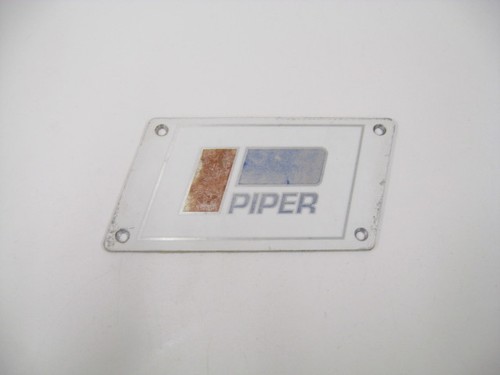 Piper Aircraft Emblem Placard - Lot # A757 | eBay