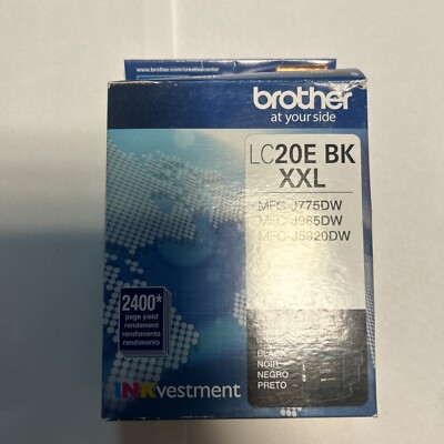LC20E BK XXL brother OEM SEALED CARTRIDGE High yield, exp 03/2025 | eBay