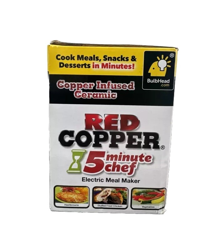 New~Copper Red 5 Minute Chef Cathy Mitchell Electric Meal Maker Model ...