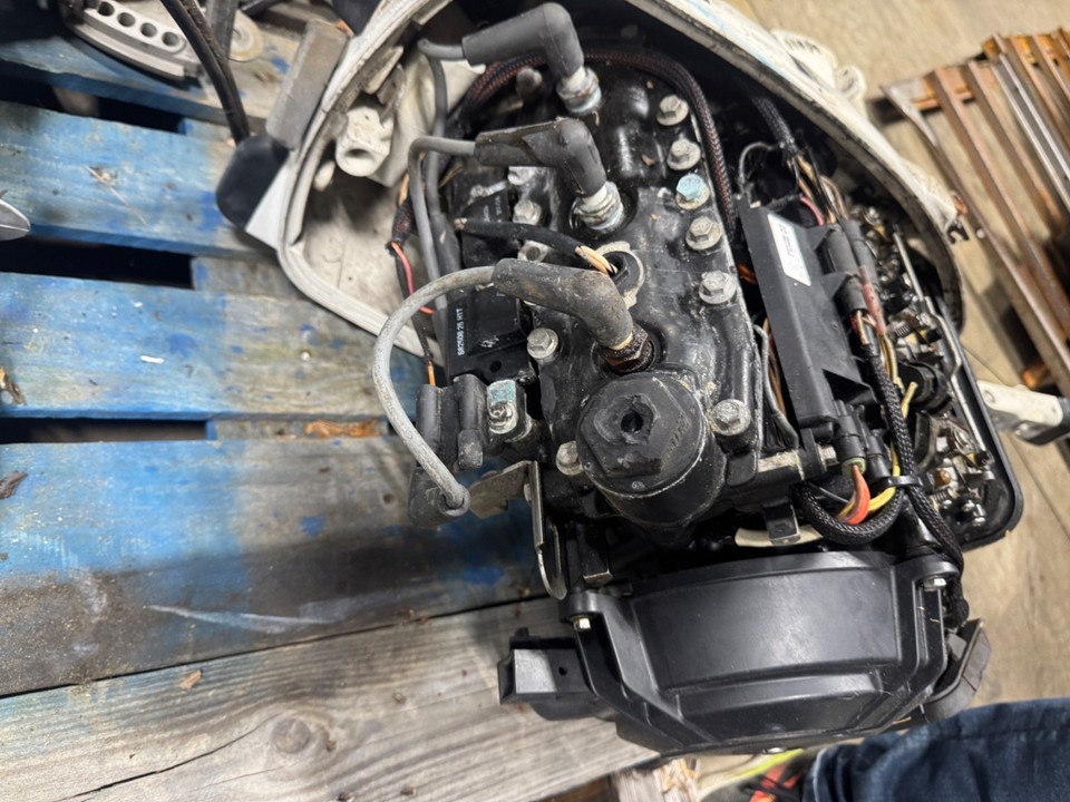 ~1995 Johnson 50 hp Tiller Evinrude OMC Outboard Boat Motor Engine 20 ...