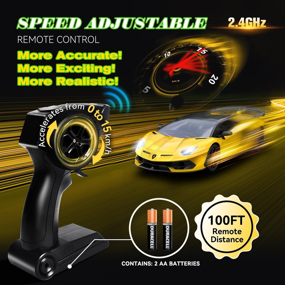 Lamborghini Remote Control Car, Officially Licensed 1:14 Lambo RC Car ...