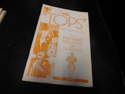 The Tops Independent Magazine Of Magic & Magicians 1941 August | eBay