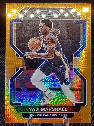 2021-22 Panini Prizm Factory Set Naji Marshall Orange Hyper Prizm #191 ...