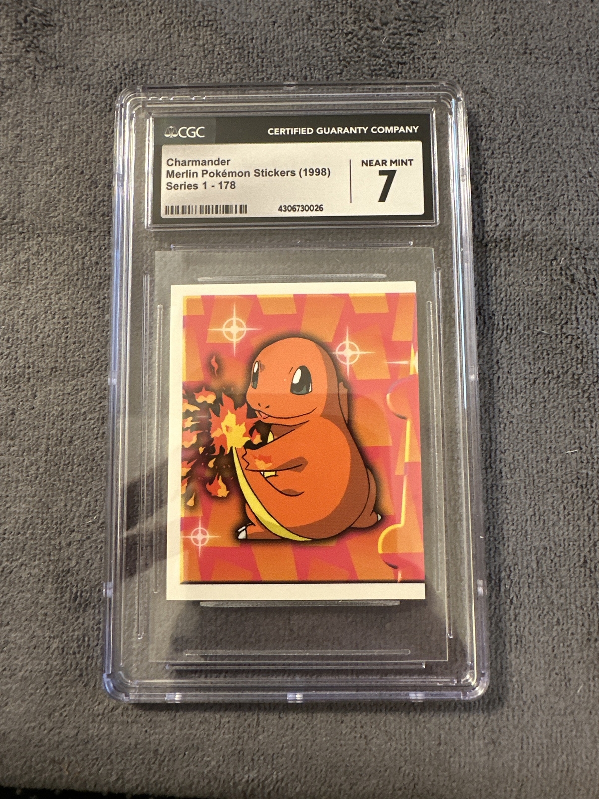 1999 Pokemon Merlin Sticker Series 1 Charmander #178 CGC 7 Near Mint | eBay