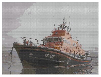 Cross Stitch Pattern by Florashell - Lifeboat | eBay