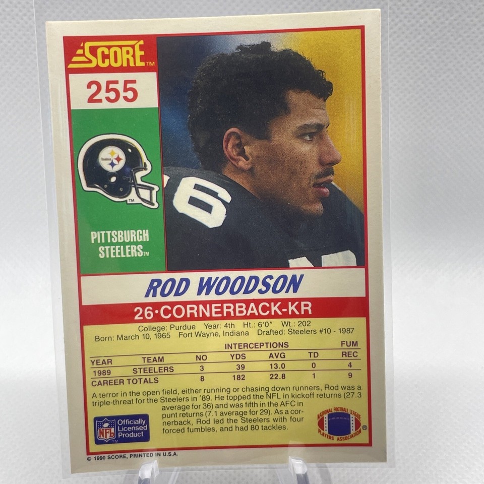 1990 Score Rod Woodson Football Cards #255 | eBay