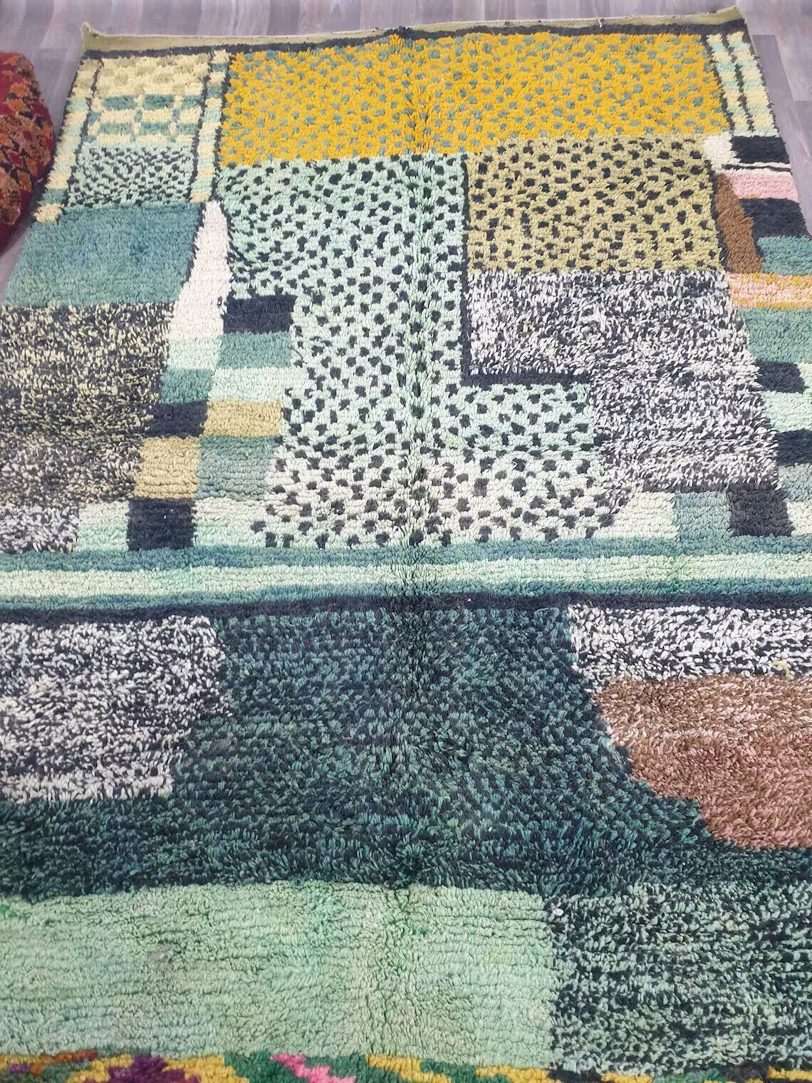 Costum Moroccan Colorful Rug - Moroccan Woolen carpet - New Azilal Rug ...