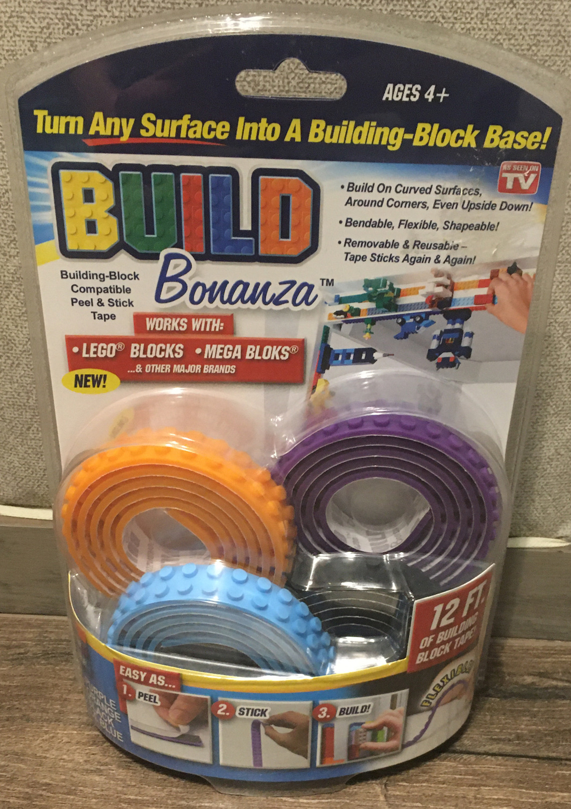 Build Bonanza 12 Ft. Of Building Block Tape Flexible& Bendable Peel ...