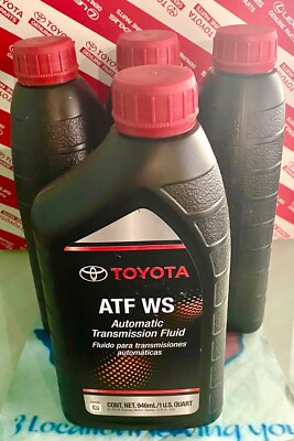 4 Quart GENUINE TOYOTA ATF WS Automatic Transmission Oil Fluid ATFWS ...