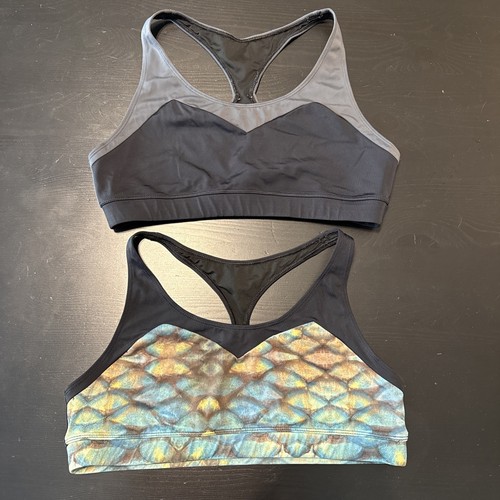 JOLYN Sports Bra Forest Size Large Black Grey Mermaid Print Women’s | eBay