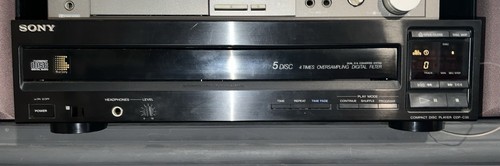SONY CDP-C35 5-Disc Compact Disc CD Player. Tested And Working. | eBay