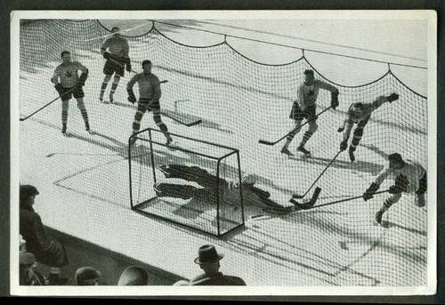 Winter Olympics Germany 1936 hockey match trading card In German | eBay