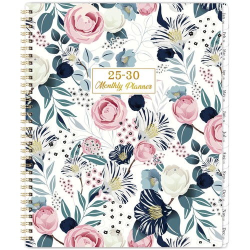2025-2030 Monthly Planner - 5 Year Planner/Calendar 2025-2030 Spiral ...