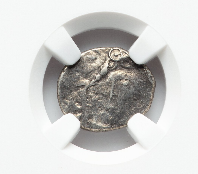 NGC Certified Quinarius Silver Ancient Coin Celtic Gaul Boar Choice ...