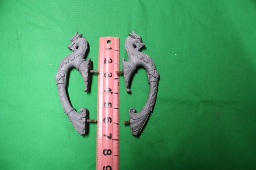 Rare Ansonia Antique Dragon Handles for Mantle Clock. | eBay