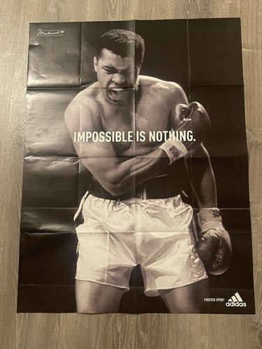 Adidas “Impossible Is Nothing” Muhammad Ali Poster (Original 2004 ...