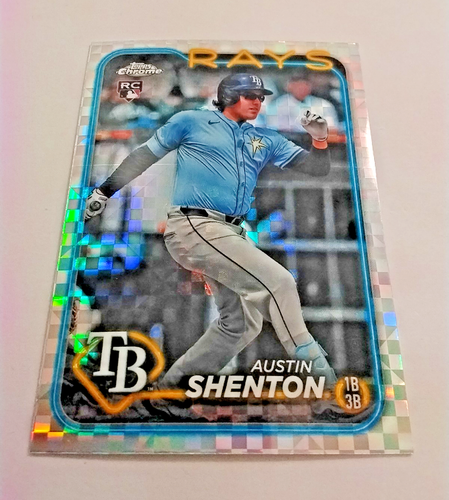 2024 Topps Chrome Update #USC119 Austin Shenton Rookie X-Fractor TB ...